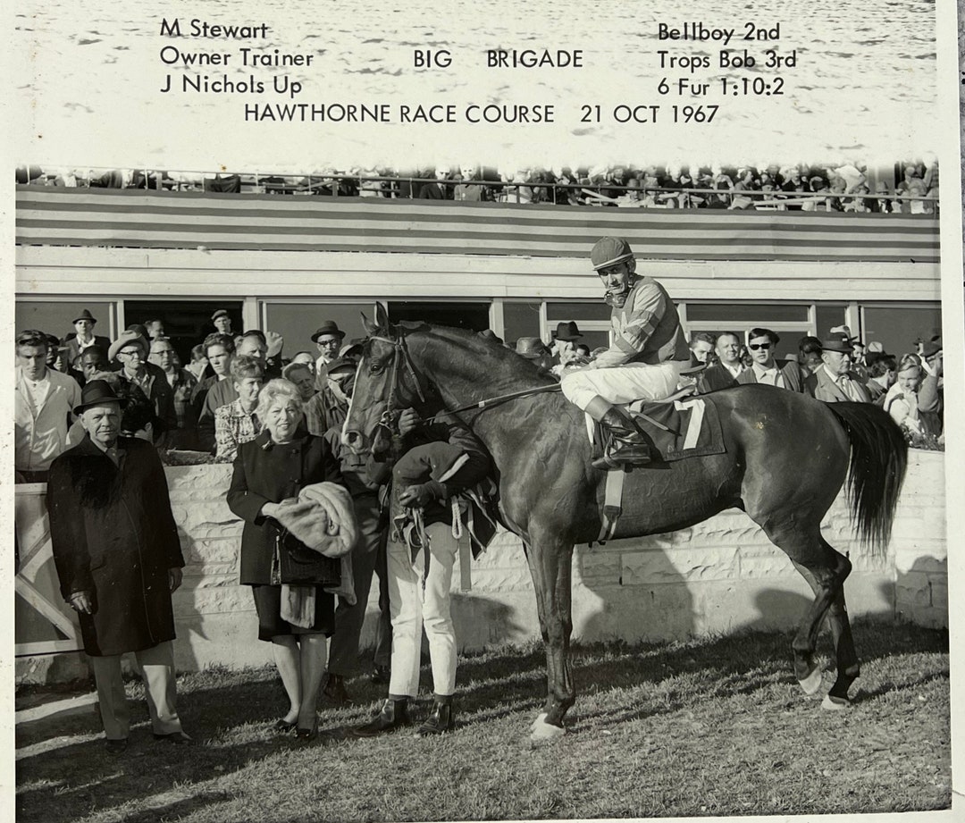 Vintage Original Photo 'winner's Circle' Montell Stewart Hawthorne Race ...