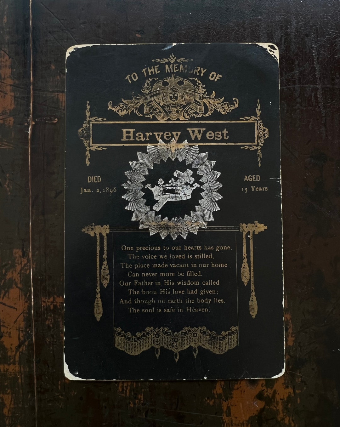 Victorian Mourning Death Funeral Cabinet Card 62-2 - Etsy