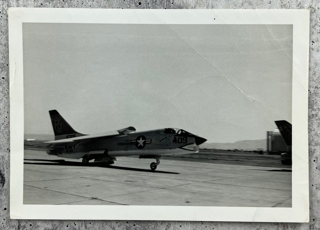 Vintage Original Photo F8U-2 Crusader Plane 1960 Navy Armed Services ...