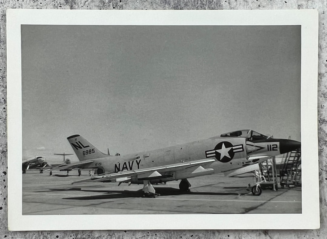 Vintage Original Photo 'F3H2-M Demon' Navy Jet Photograph #23-137 - Etsy