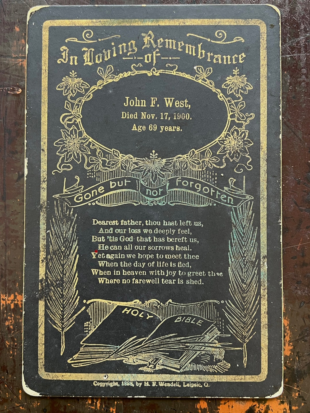 Victorian Mourning Death Funeral Cabinet Card #62 - Etsy