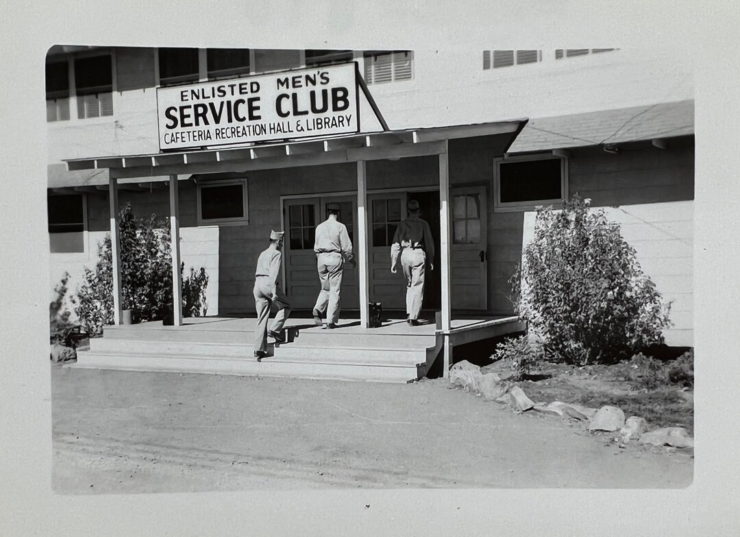 Vintage Original Two Photos 'service Club' 1940s Military Enlisted Men ...