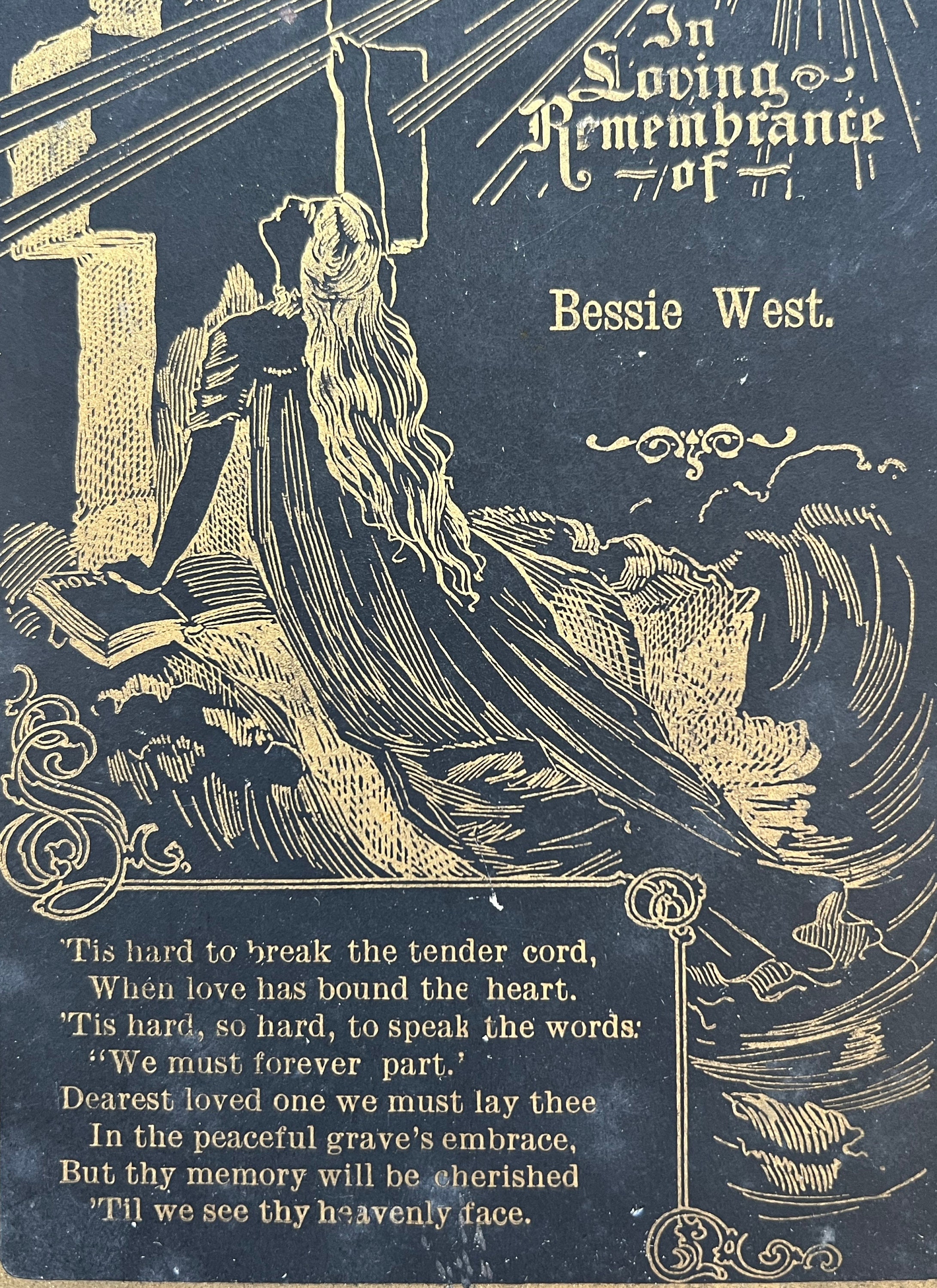 Victorian Mourning Death Funeral Cabinet Card 62-2 - Etsy