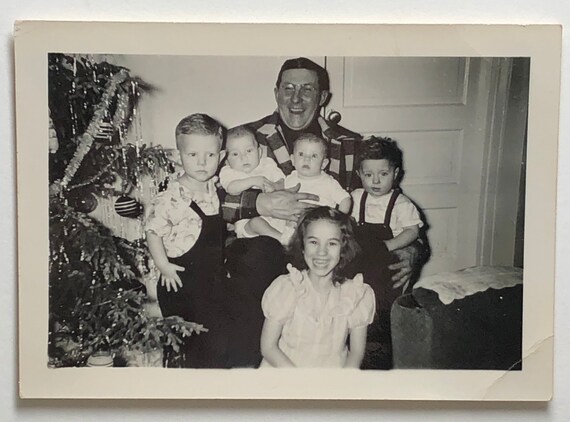 Vintage Original Photo 'grandpa and the Grandkids' | Etsy