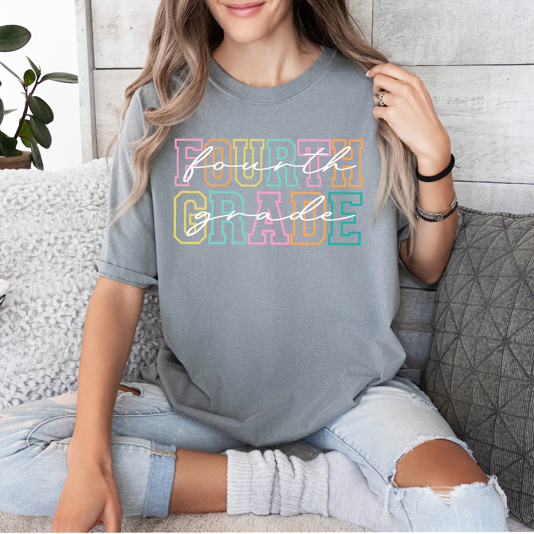 Cute Fourth Grade, Back to School, First Day, Design - Etsy