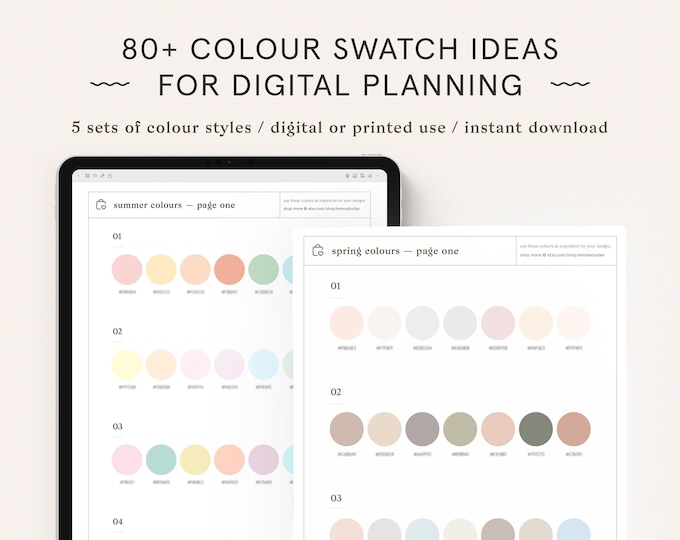 Bright Dreamy Procreate Color Palette, Color Swatches, Procreate ...