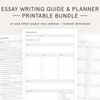 Study Resources Bundle | Blue | A4 PRINTABLE | Study Supplies ...