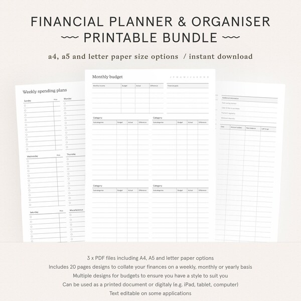 Financial Planner - Etsy