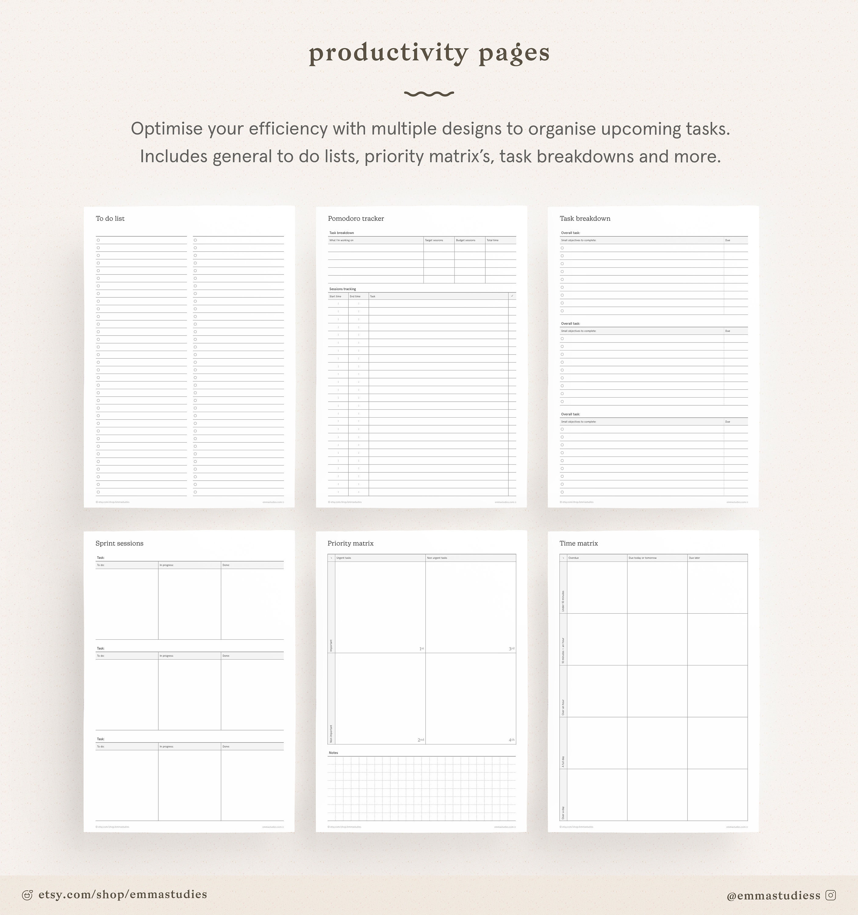 Ultimate Student Study Organiser Pack College University - Etsy Australia