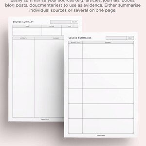 Essay Guide and Planner Printable Pack School College | Etsy