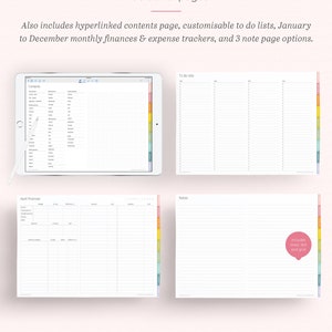 Digital Undated Pastel Time Planner Bundle Daily Weekly - Etsy
