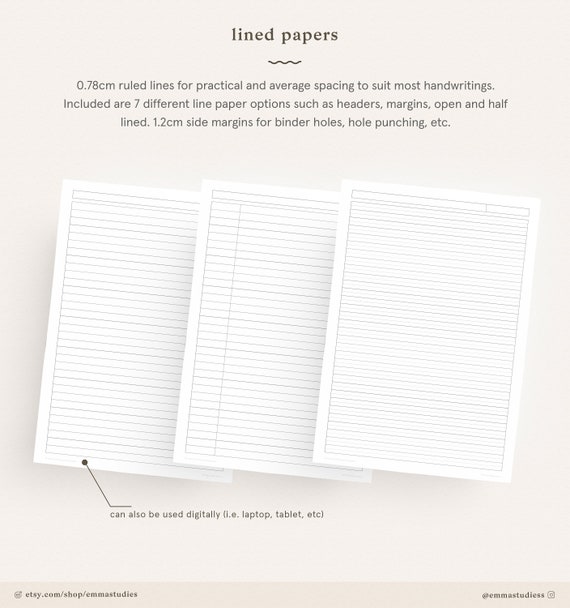 Lined Paper Different Spacing 6mm 8mm 10mm 12mm 14mm, 48% OFF