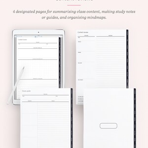 Digital Student Notebook | Student Planner Organiser Subject Notebook ...