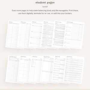 Ultimate Student Study Organiser Pack | College, University and School ...
