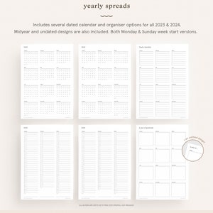 2023 2024 Printable Student Planner Academic College Organiser ...