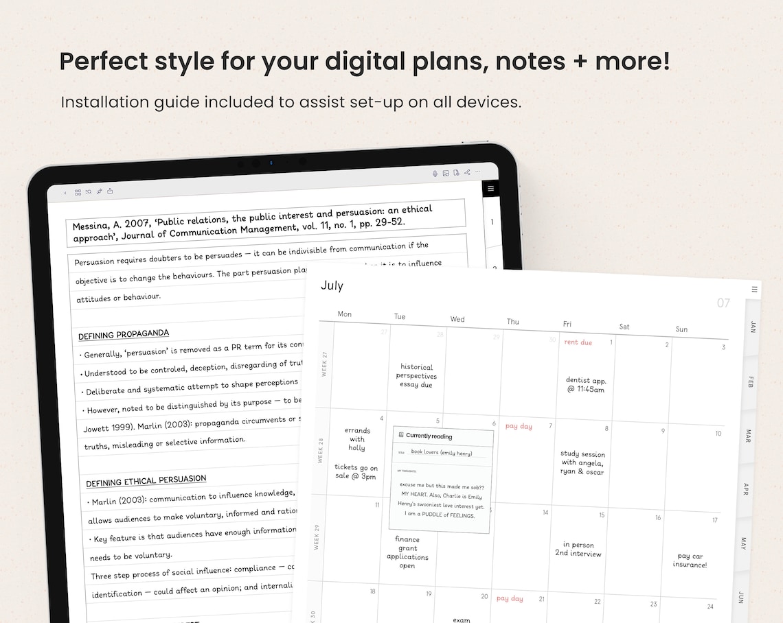 Cambridge Handwritten Font | Student Notes Handlettered Script ...