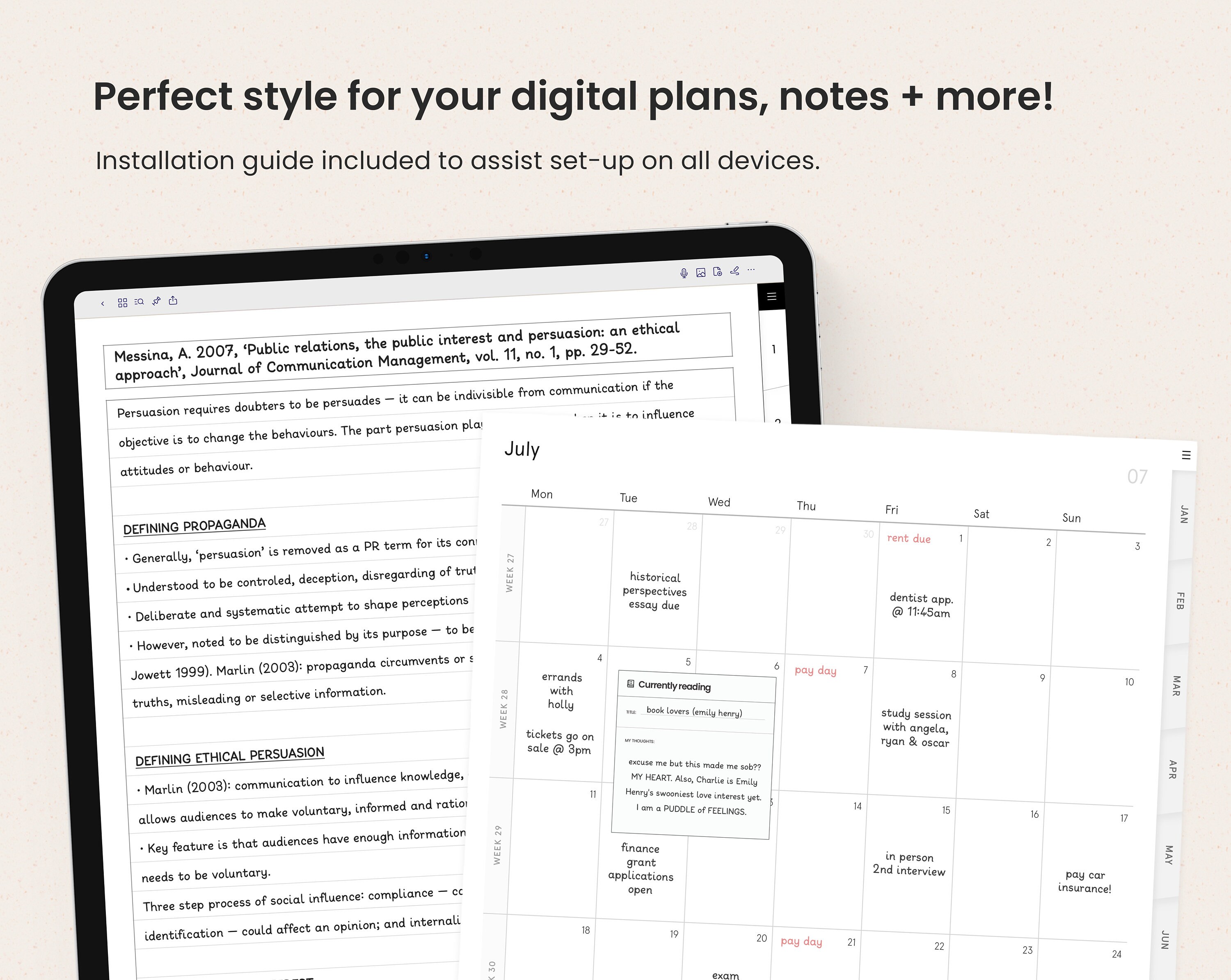Cambridge Handwritten Font | Student Notes Handlettered Script ...