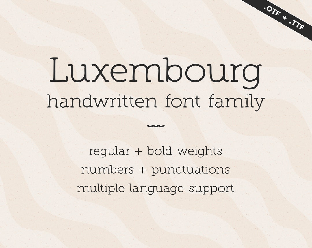Luxembourg Handwritten Font | Student Notes Handlettered Script ...