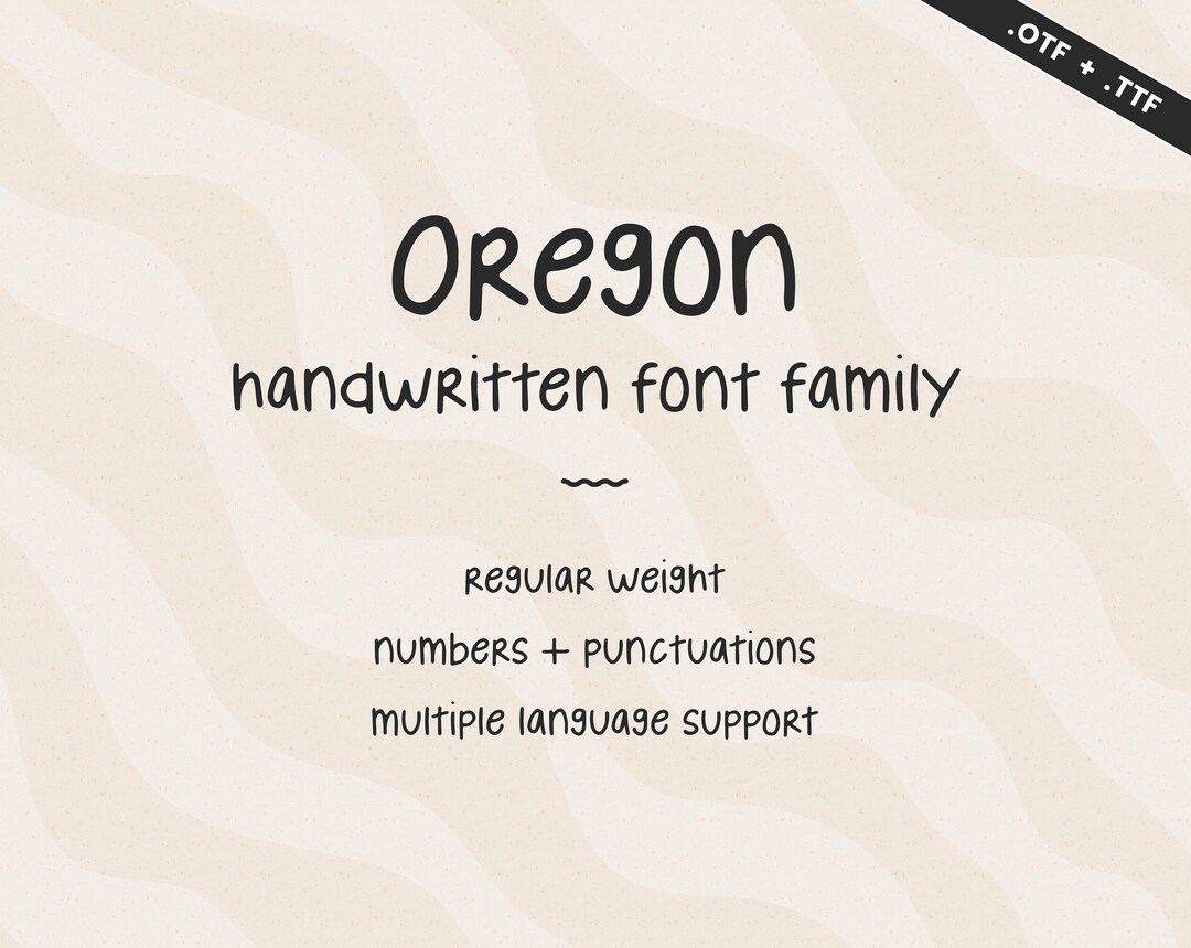 Oregon Handwritten Font | Student Notes Handlettered Script | Regular ...