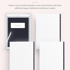 Digital Student Notebook | Student Planner Organiser Subject Notebook ...