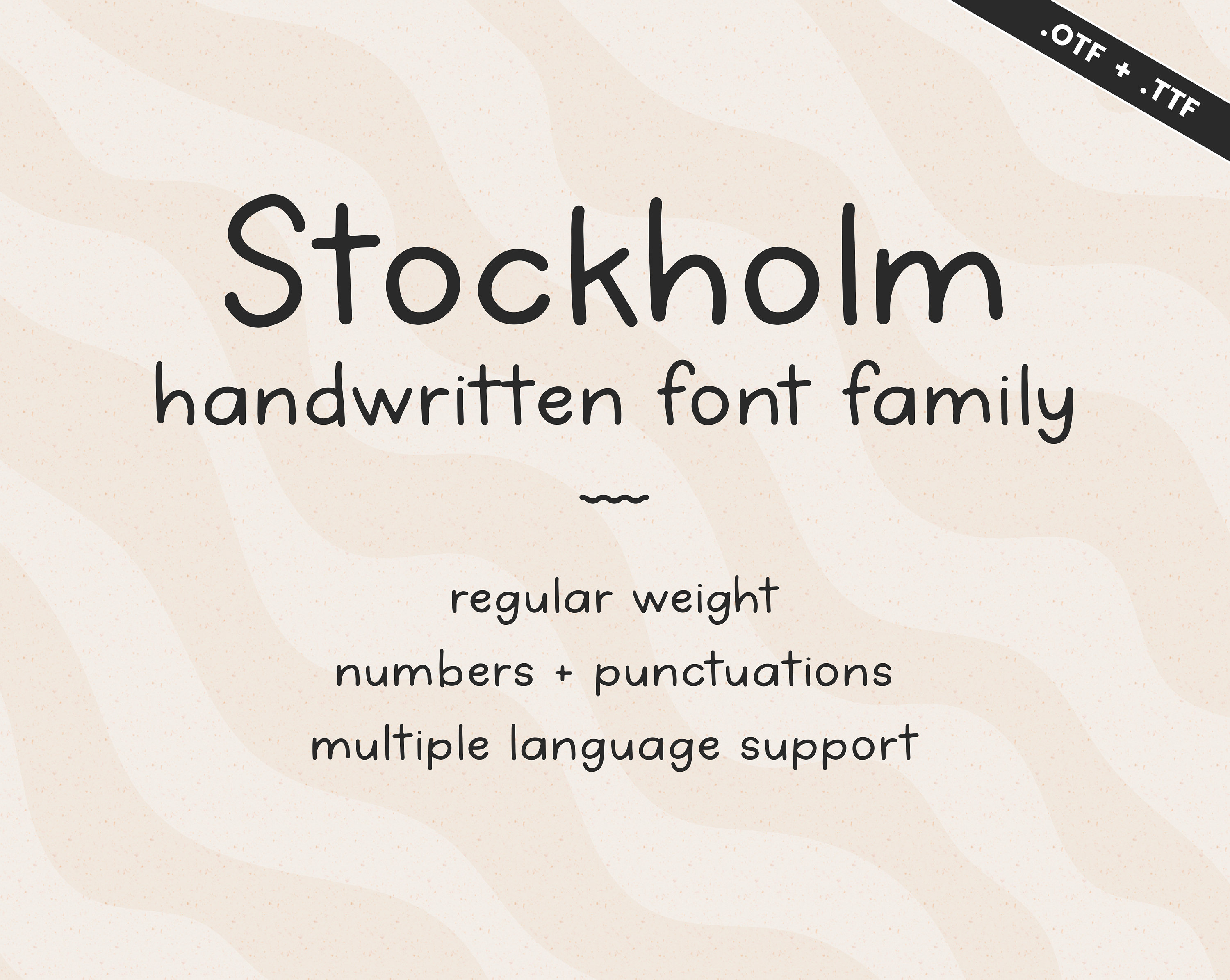 Stockholm Handwritten Font | Student Notes Handlettered Script ...