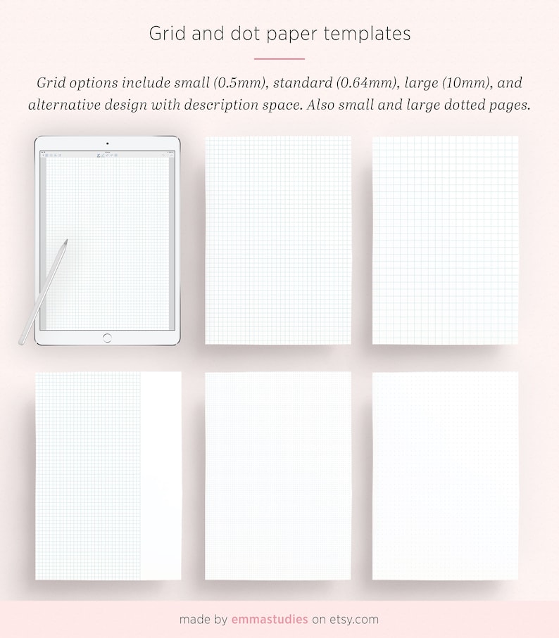 Digital Note Taking Paper Template Goodnotes Notability Ipad - Etsy