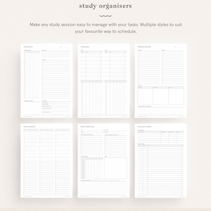 Student Printable Studying Guide | Revision College University School ...