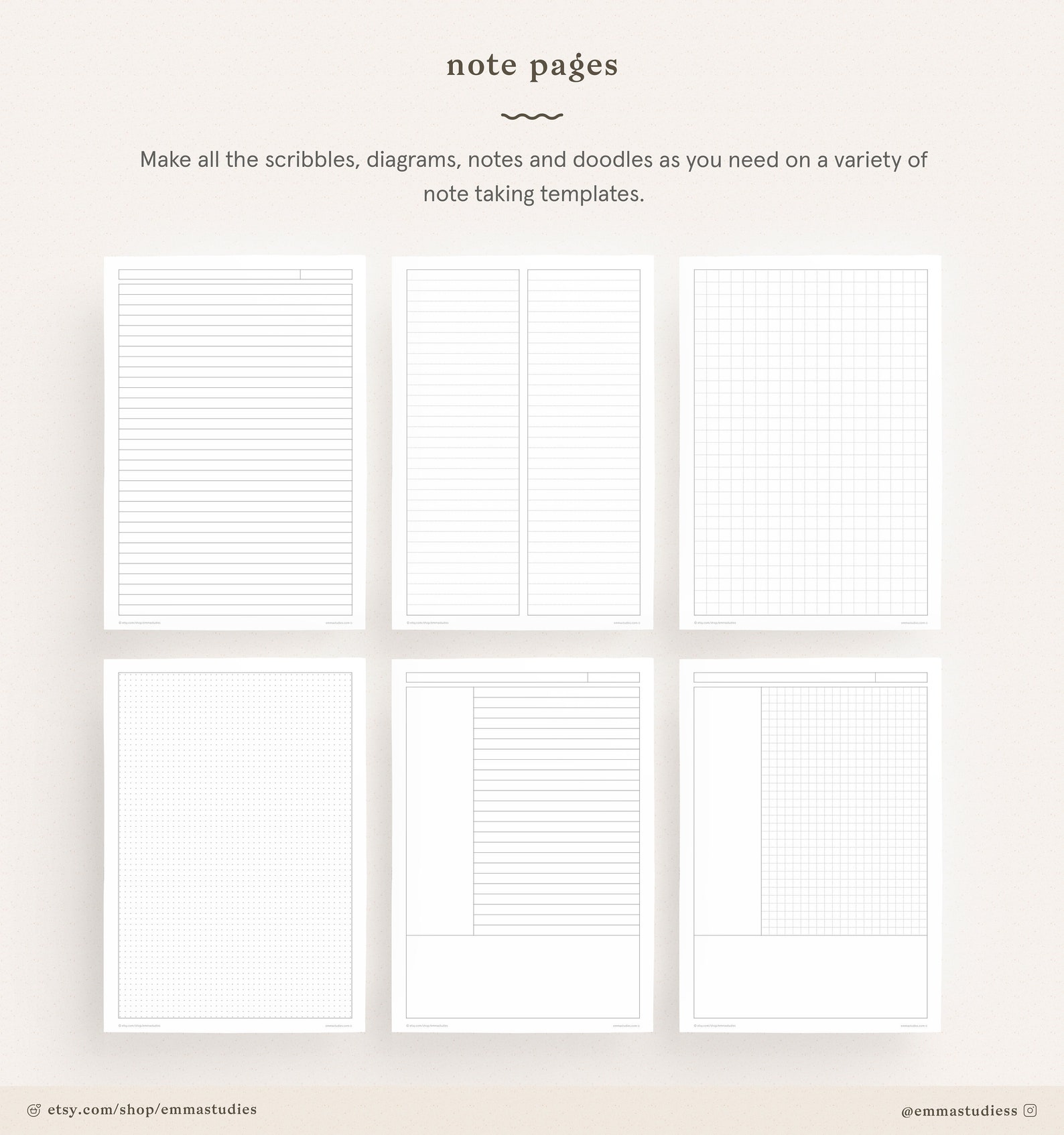 Ultimate Student Study Organiser Pack College University | Etsy Canada