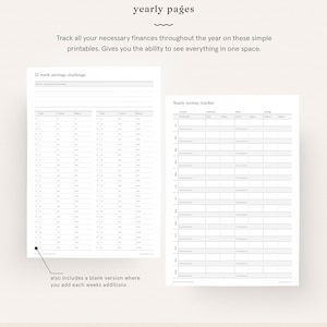 Financial Planner Printable Pack Monthly Budget Finance | Etsy