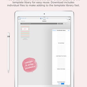 Digital Note Taking Paper Template Goodnotes Notability iPad - Etsy