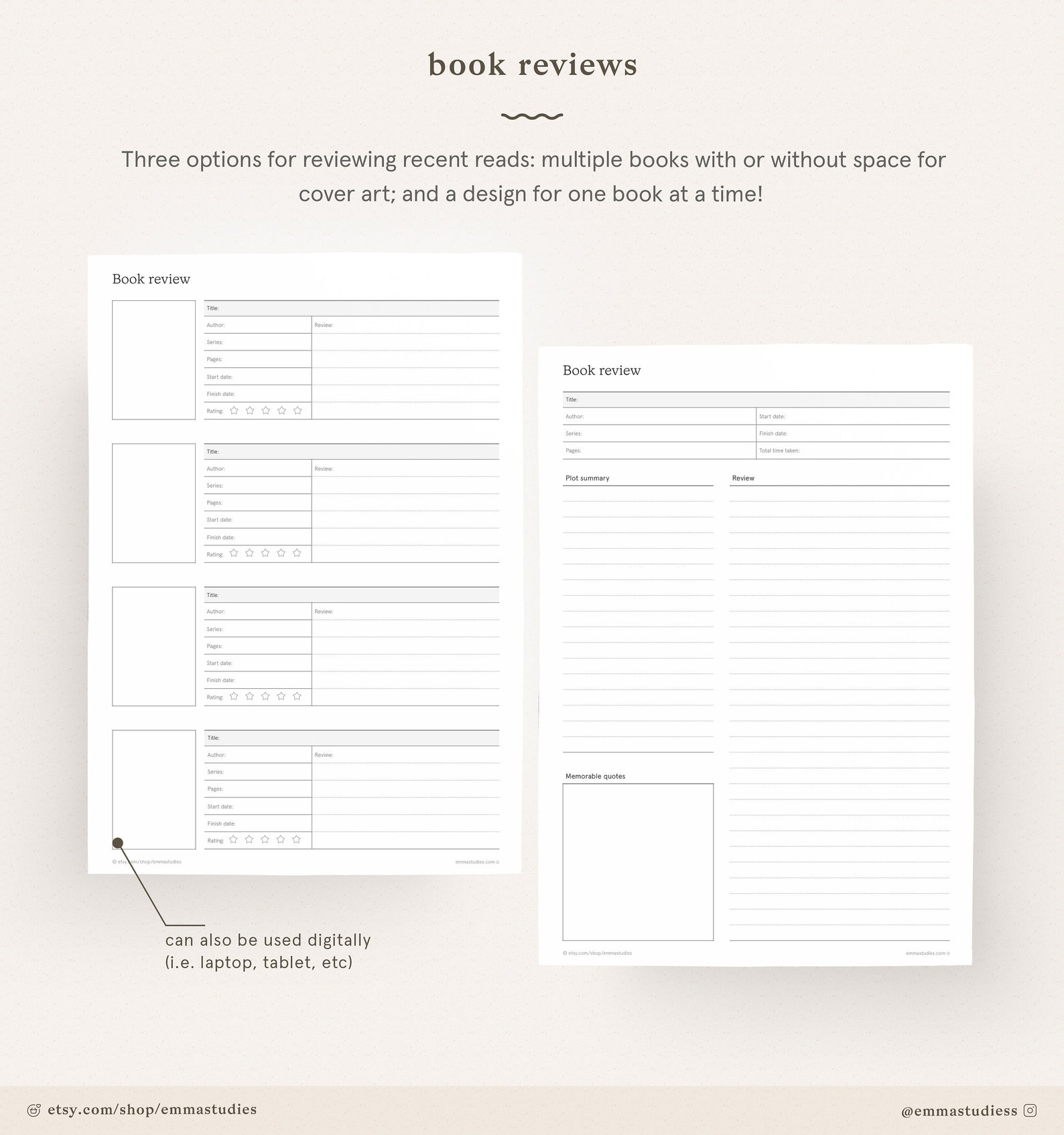 Reading Journal Log Book and Novel Diary Student - Etsy