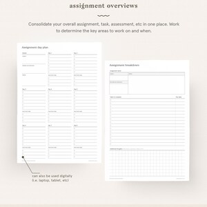 Group Project Planner Student Printable Pack College School - Etsy