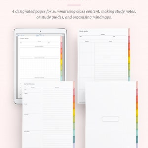 Digital Student Notebook | Student Planner Organiser Subject Notebook ...