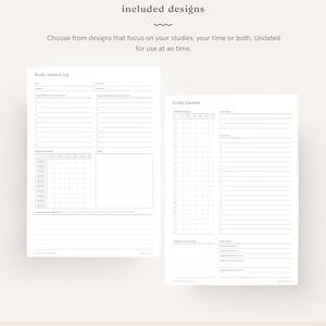 Study Session Printable | Student Organiser, Back to School, College ...