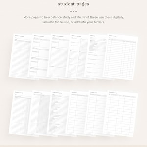 Student Printable Studying Guide | Revision College University School ...