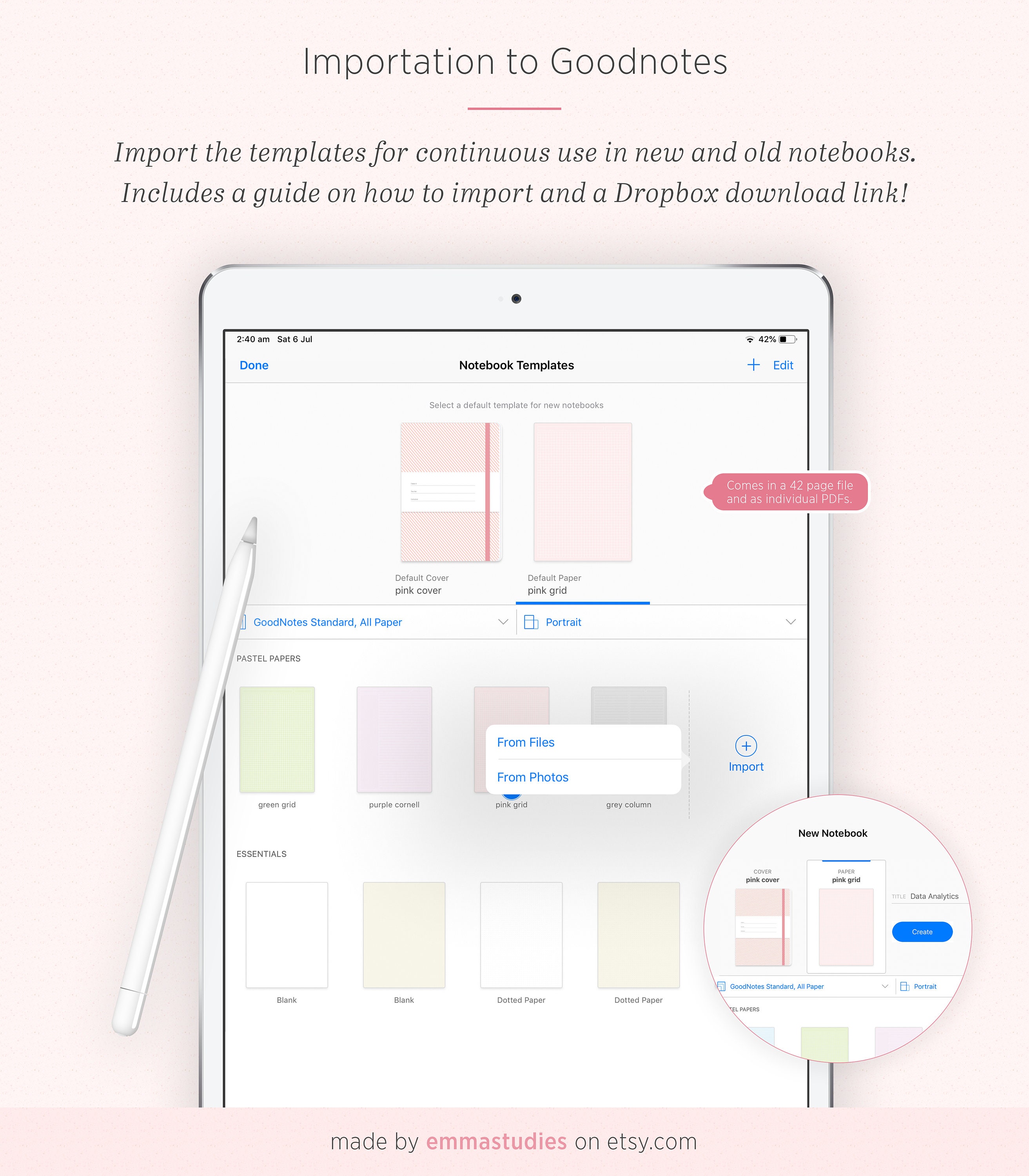 Paper & Party Supplies Habit tracker Digital Notepaper Templates ...