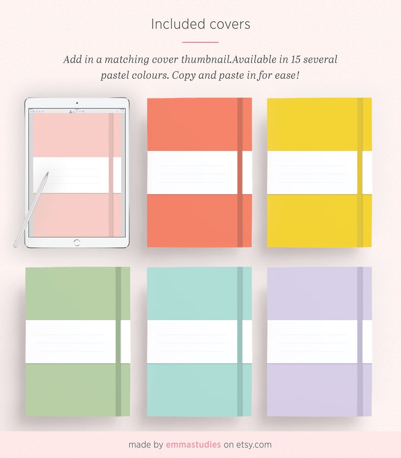 Section Divider Inserts for Digital Notebooks | Customisable Tabbed ...