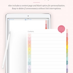 Section Divider Inserts for Digital Notebooks | Customisable Tabbed ...