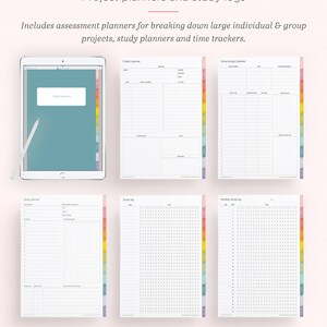Digital Student Notebook | Student Planner Organiser Subject Notebook ...