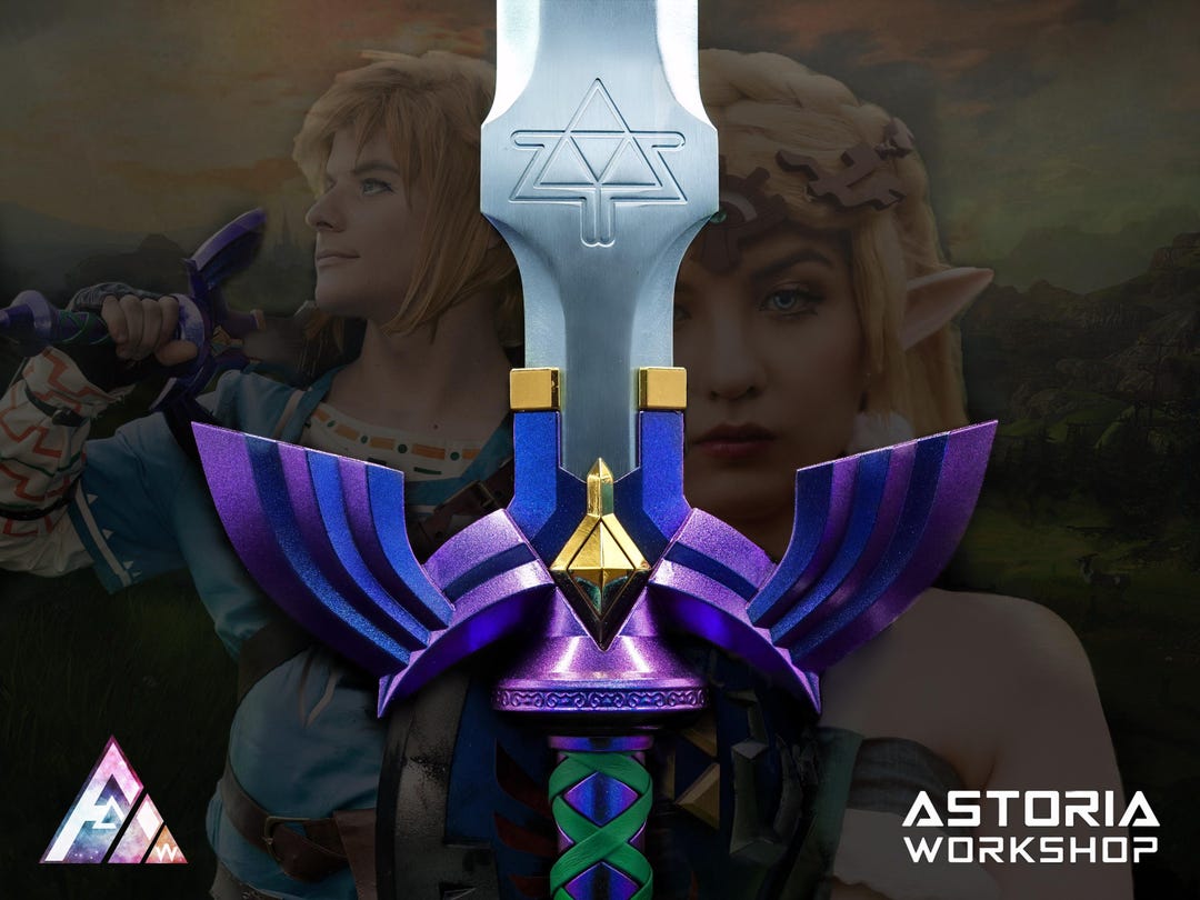 Zelda Master Sword V3 Life Size Metal Replica, Breath of the Wild ...