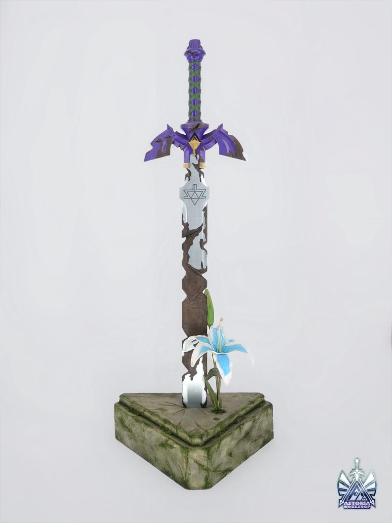 Zelda Master Sword Display Pedestal, Breath of the Wild Trial of the ...
