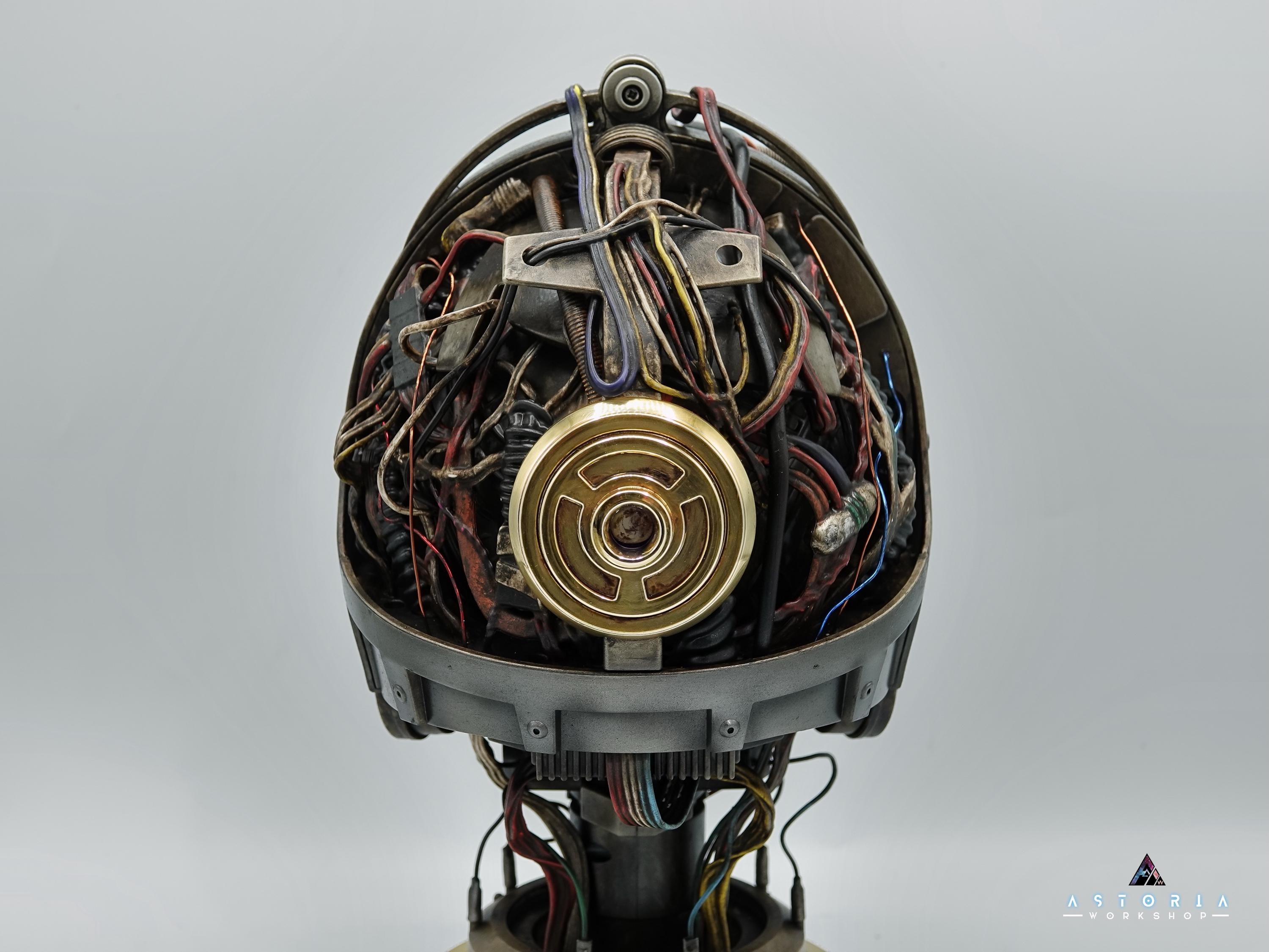C-3PO Custom Weathered Exposed Droid Bust With Lights, Star Wars C3PO ...