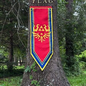 Legend of Zelda Hyrule Flag, Hyrule Castle Flag, Hylian Flag MASSIVE ...