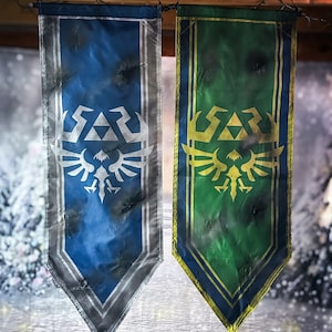 Legend of Zelda Hyrule Flag Zora Edition, Hyrule Castle Flag, Hylian ...
