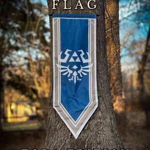 Legend of Zelda Hyrule Flag Zora Edition, Hyrule Castle Flag, Hylian ...