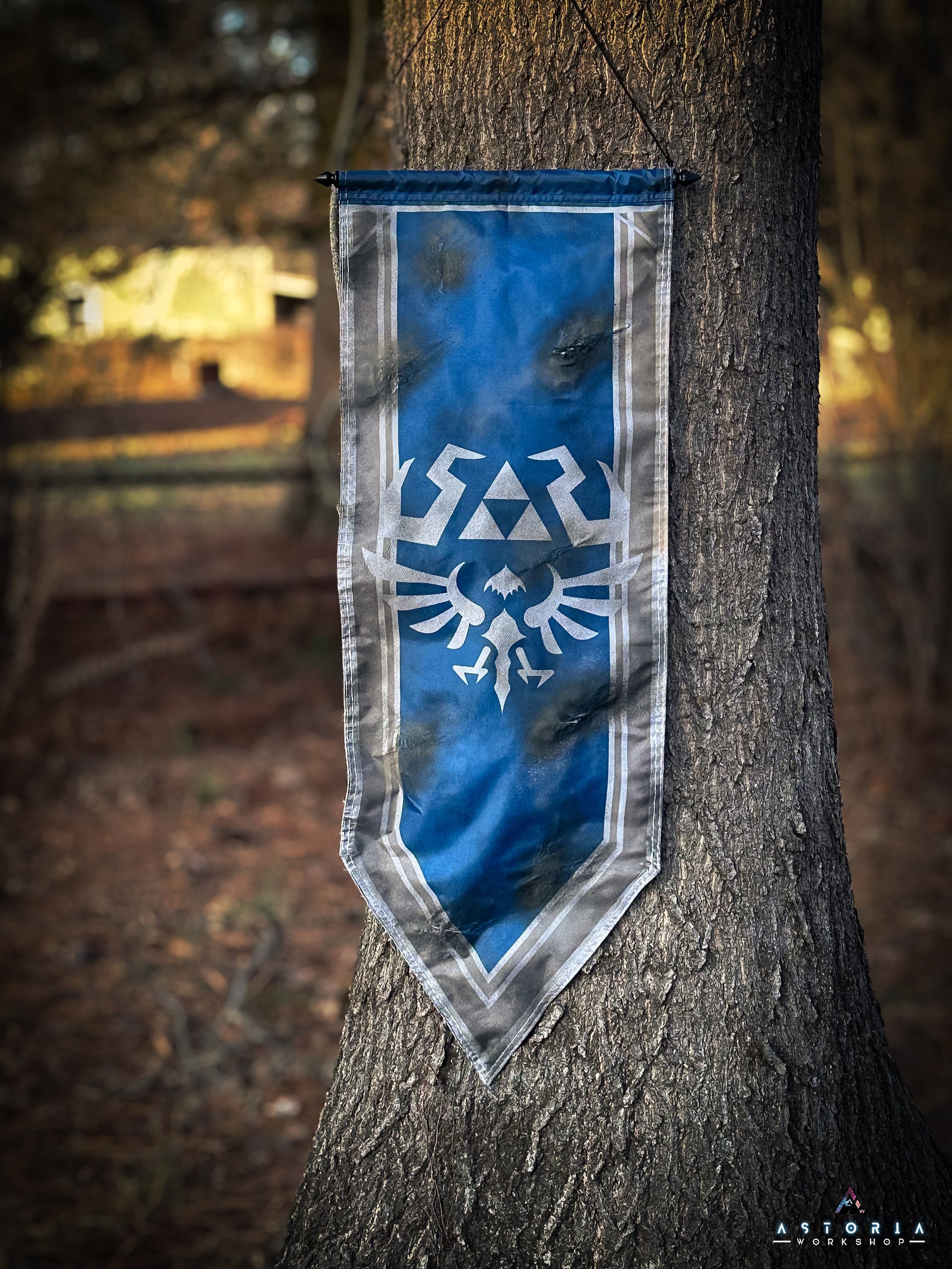 Zelda Hyrule Flag Zora Edition, Hyrule Castle Flag, Hylian Flag MASSIVE ...