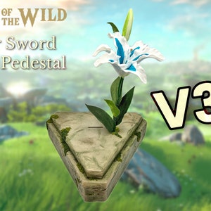 Zelda Master Sword Display Pedestal, Breath of the Wild Trial of the ...