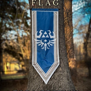 Legend of Zelda Hyrule Flag, Hyrule Castle Flag, Hylian Flag MASSIVE ...