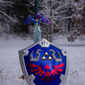 Hylian Shield - Zelda Life Sized 1:1 Metal Replica BOTW, TOTK, Ocarina ...