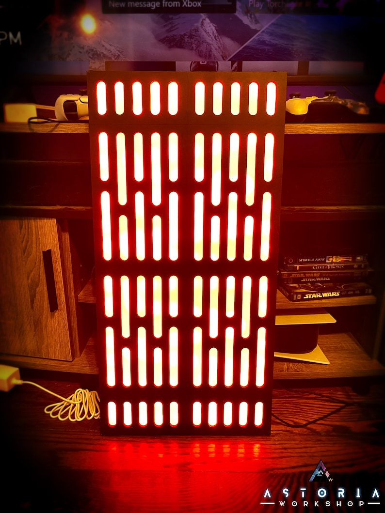 Star Wars Galaxy Panel LED Bluetooth Wall Panel Death Star Starfighter ...